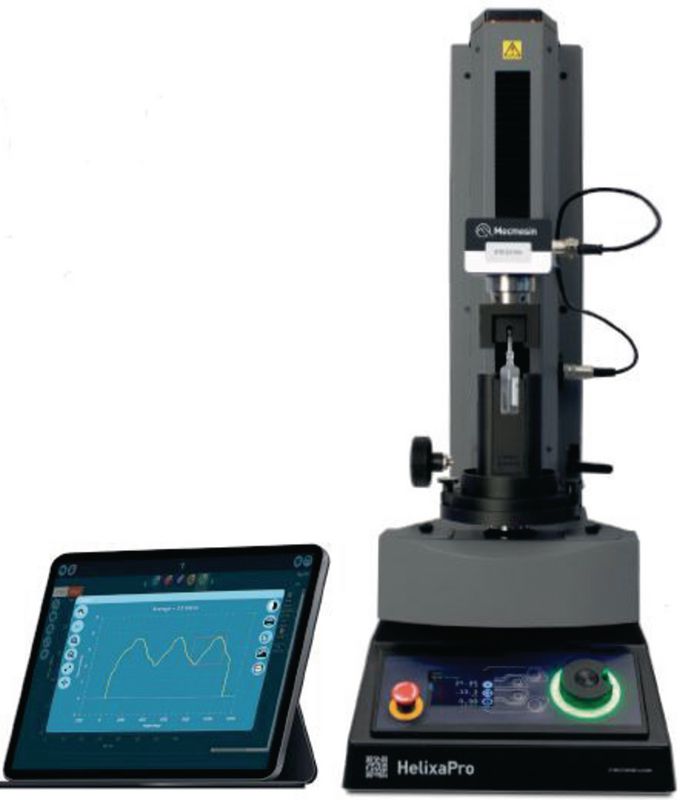 Test stand MECMESIN HelixaPro Controlled via PC | BRW-DE
